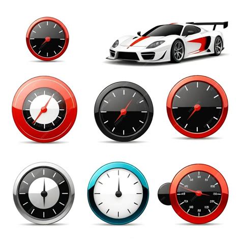 A Collection Of Clocks Including A Race Car And A Clock Premium Ai