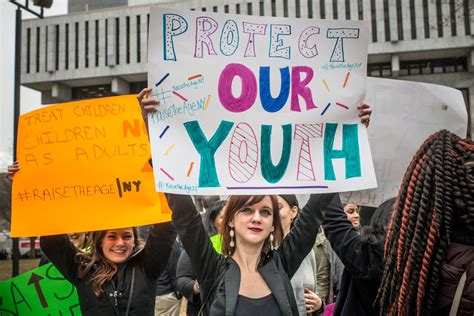 Social Work Groups Rally In New York To Raise The Age Youths Can Be