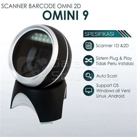 Promo Omini 9 2d Omni Directional Barcode Scanner Efaktur Qr Code Cicil 0 3x Kota Malang