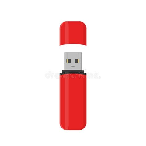 Flash Drive Usb Memory Stick Isolated On White Background Stock