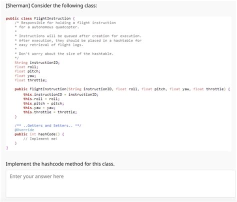 Solved Public Class FlightInstruction Responsible For Chegg