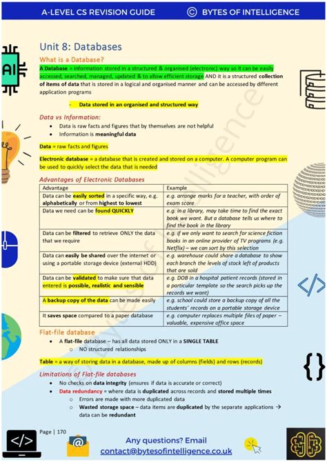 a level computer science revision guide part 1 bytes of intelligence