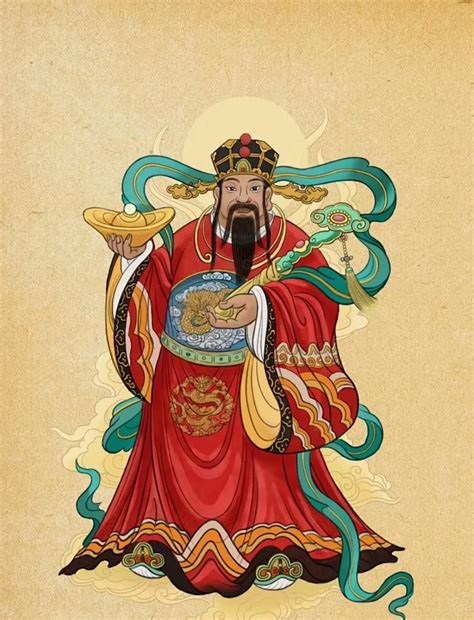 五路财神到，财运滚滚留 小红书 花瓣网