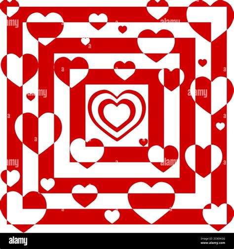 Vector Illustration Of An Abstract Background With Hearts Stock Vector