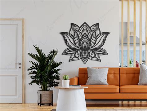 Lotus Flower Wall Stencils