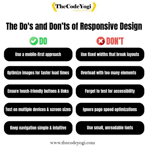responsivedesign webdesigntips uiux thecodeyogi designmatters the code yogi