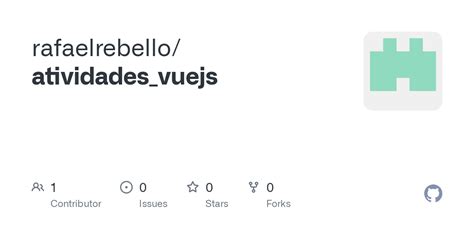 Github Rafaelrebelloatividadesvuejs
