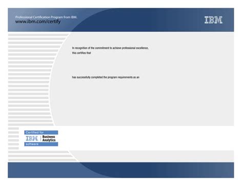 Ibm Certification Cognos 10 Bi Reports Ppt