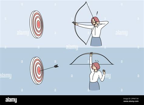 Female Bow Arrow Stock Vector Images Alamy