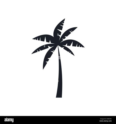 Coconut Tree Vector Silhouette Editable Resizable Vector Illustration Stock Vector Image