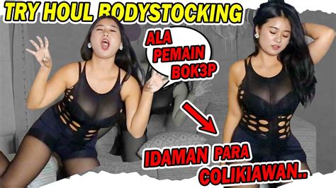 TRY HAUL S3XY BODYSTOCKING LINGER1E TEMBUS PANDANG , BIKIN JONI TEGANG !! - YouTube