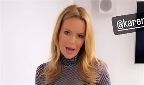Amanda Holden 51 Turns Heads At The Office As She Flashes Bra In