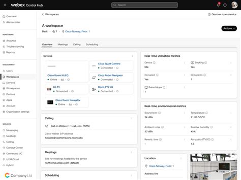 Workspaces In Control Hub