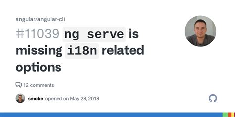 Ng Serve Is Missing I N Related Options Issue Angular Angular Cli GitHub