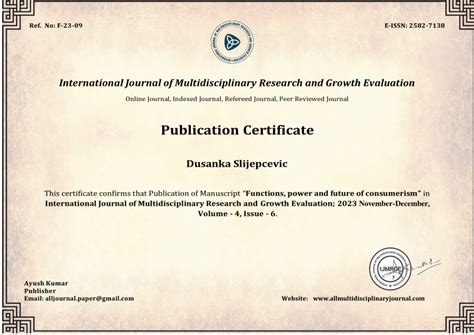 Pdf International Journal Of Multidisciplinary Research And Growth
