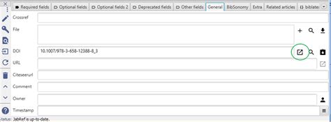 url and doi links in jabref jabref