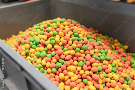 Snack Production Assorted Peanuts In Shells Of Different Flavors And