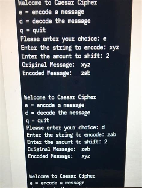 Solved Caesar Cipher Concepts • Inputoutput Data