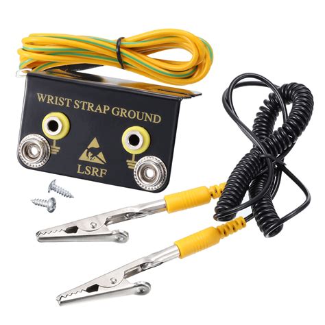 Uxcell Esd Anti Static Grounding Socket L Shaped Esd Ground Connector For Wrist Strap Grounding