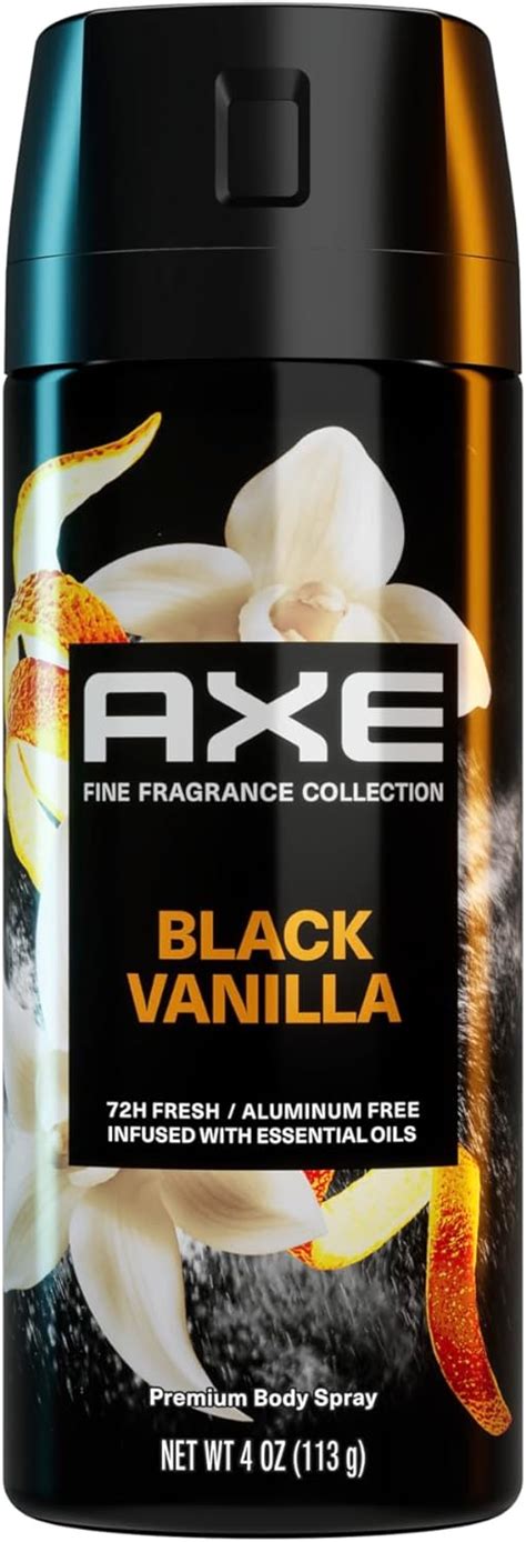 Axe Fine Fragrance Collection Premium Body Spray For Men Black Vanilla