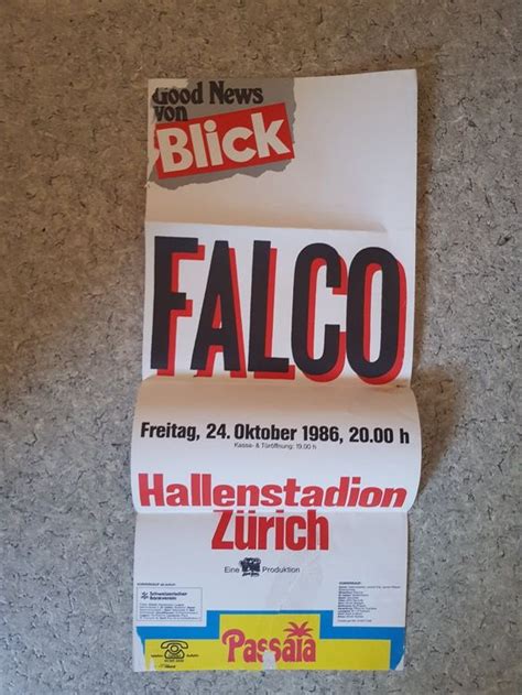 Poster Falco Konzert 1986 Zürich Kaufen Auf Ricardo