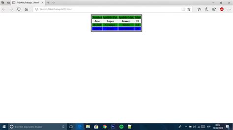 Tabla De Colores De CSS