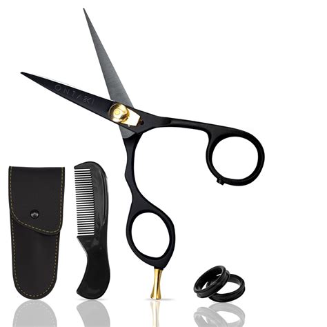 Japanese Steel Beard And Mustache Scissors 5 5 Ergonomic Design Ontaki