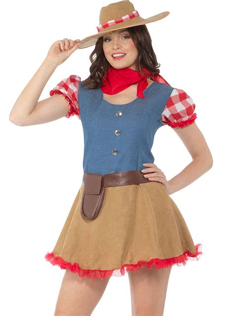 Red And Blue Womens Rodeo Cowgirl Costume Cowgirl Costume For Women