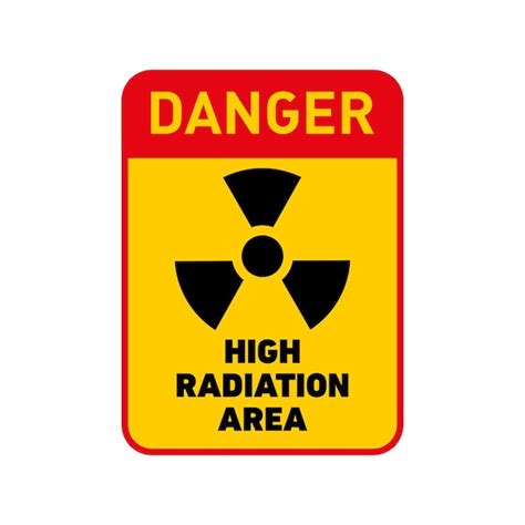 Premium Vector Danger High Radiation Area Keep Out Sign Icon Set