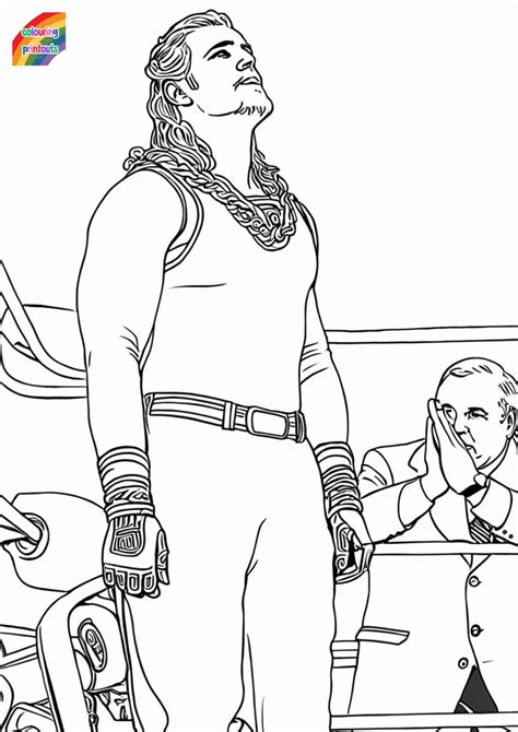 Royal Rumble Coloring Pages 2025