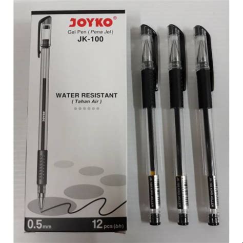 Jual Pen Bolpen Gel Jk 100 Joyko 12 Pcs Shopee Indonesia