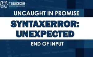 Uncaught In Promise Syntaxerror Unexpected End Of Input