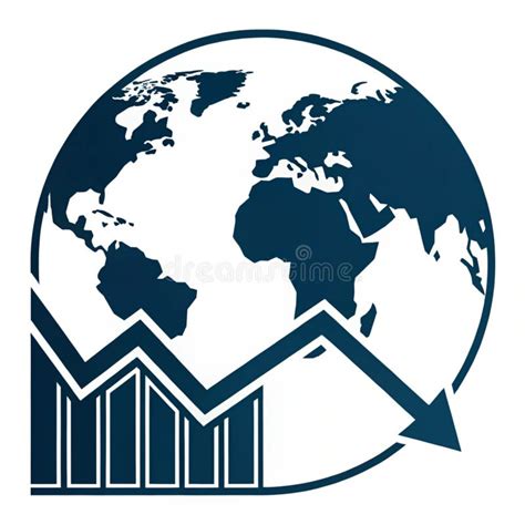Abstract Representation Of Economic Decline Showing A Falling Graph And