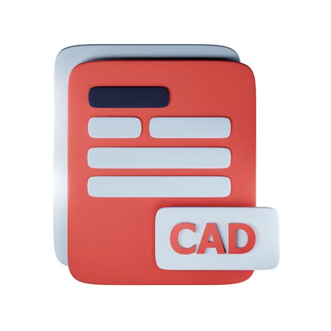 3d Cad File Extension Document Illustration Concept Icon 23741788 PNG