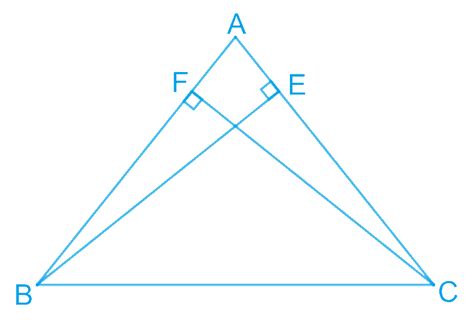 ABC Is An Isosceles Triangle In Which Altitudes BE And CF Are Drawn To