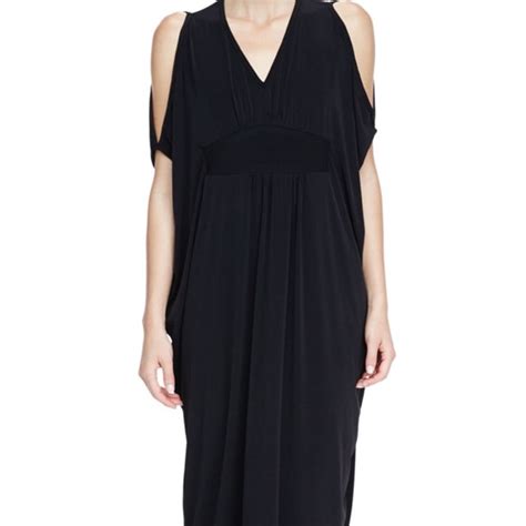 Melissa Masse Dresses Melissa Masse Openshoulder Caftan Maxi Dress