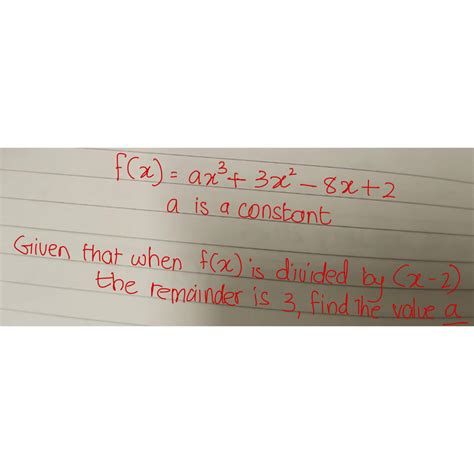 Solved F X Ax3 3x2 8x 2a ﻿is A Constantgiven That When F X