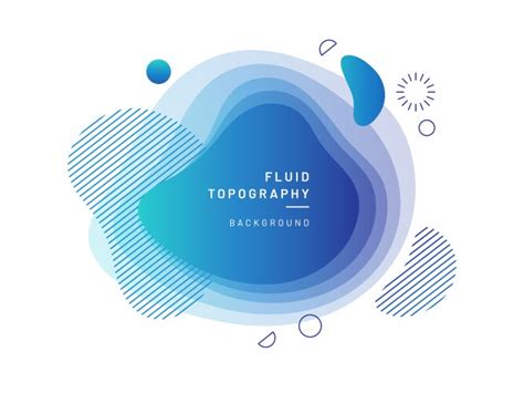 Blue Fluid Blob For Card Background Royalty Free Vector