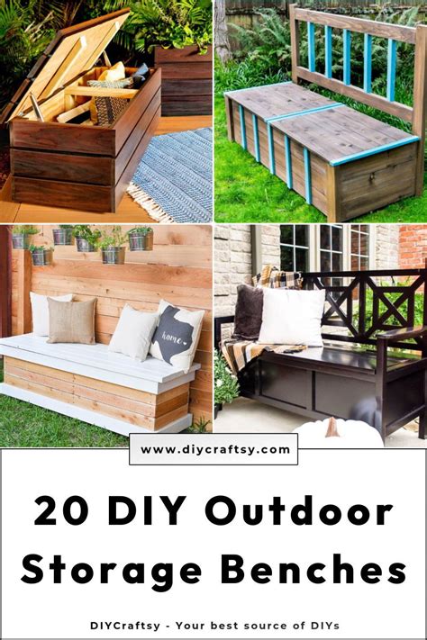 20 Free Diy Outdoor Storage Bench Plans How To Build