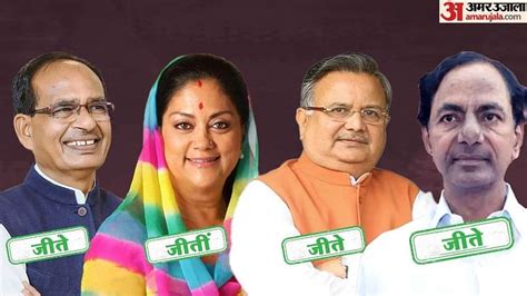 Election Results 2023 Madhya Pradesh Rajasthan Chhattisgarh Telangana