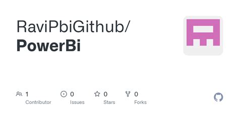 GitHub RaviPbiGithub PowerBi
