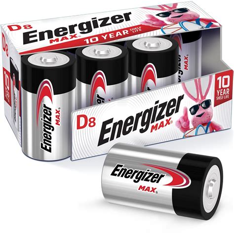 Energizer MAX D Batteries Alkaline D Cell Batteries 8 Pack Walmart