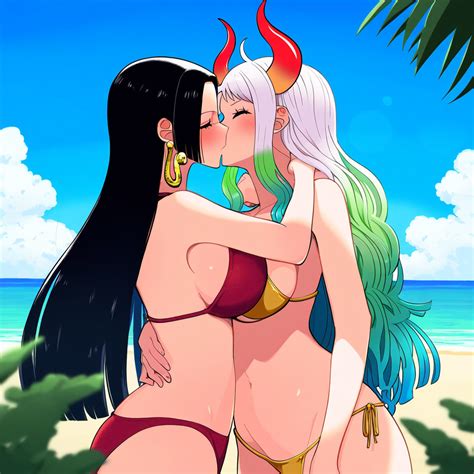 Rule 34 2girls Ai Generated Beach Big Breasts Bikini Black Hair Boa