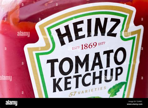 Heinz Ketchup Back Label