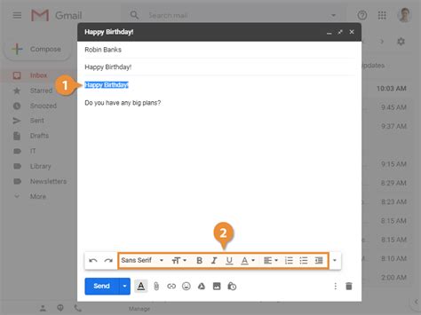 Format Email Text Customguide
