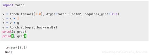 Pytorch系列：backward函数介绍 Csdn博客