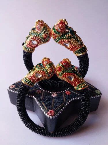 Beads Openable And Flexible Bangles In Black Colour At ₹ 300 Piece Beads Bangle In Jaipur Id
