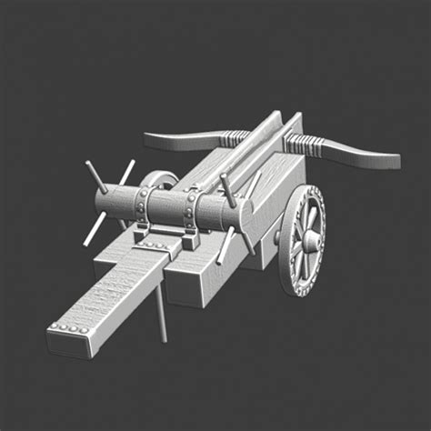 3d Printable Medieval Bow Powered Catapult By Northern Crusades Miniatures