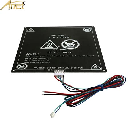 Anet A6 A8 Mk3 12v Hotbed Aluminum Heated Bed With Line Upgraded Mk3