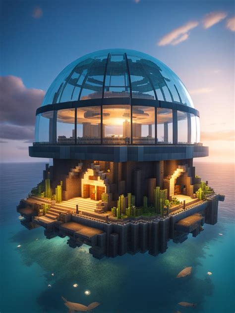 Underwater Base With A Glass Dome For Breathtaking Ocean